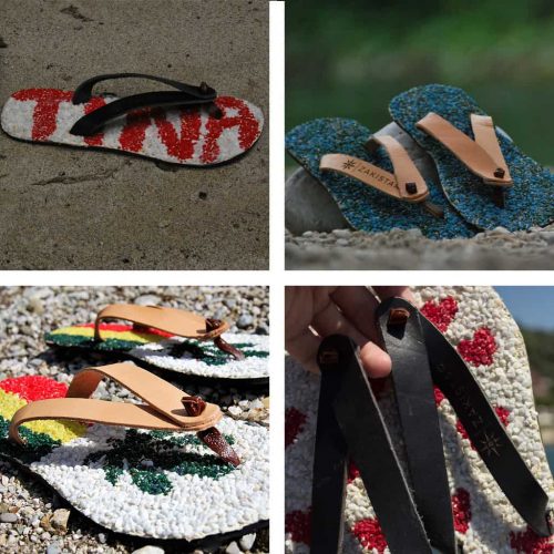 Custom Flip Flops | Handcrafted with natural materials by your wish
